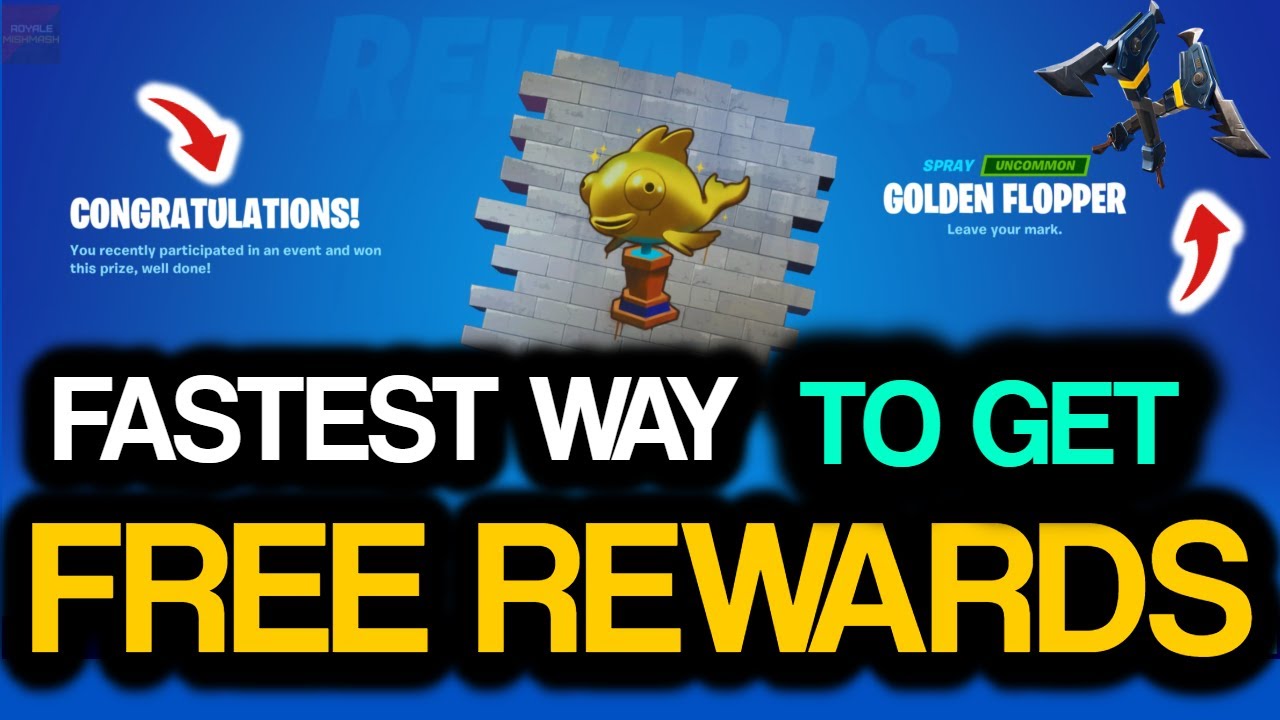 Fortnite Creative Mayhem FREE REWARDS (Piranhas Pickaxe, Golden Flopper ...