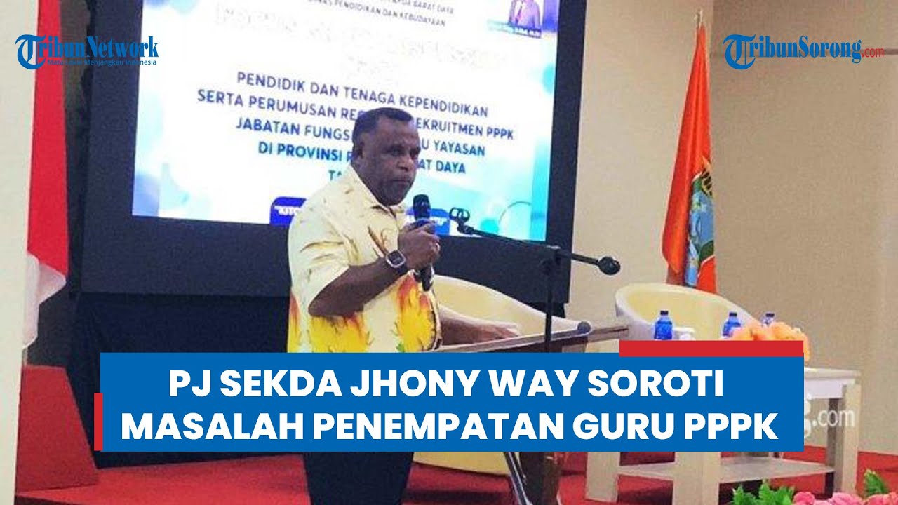 Pj Sekda Jhony Way Soroti Masalah Penempatan Guru PPPK, Akan Ajukan ...
