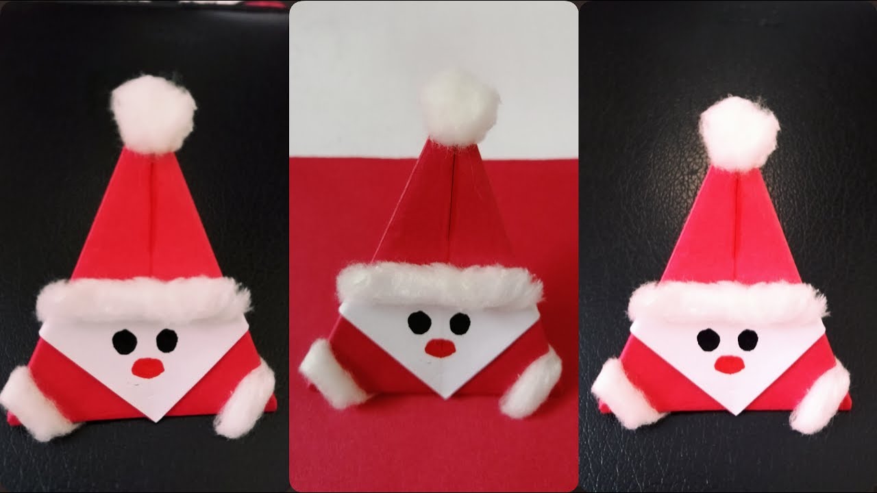 DIY 3D Santa Claus From Paper | Christmas Crafts | Easy crafts for kids ...