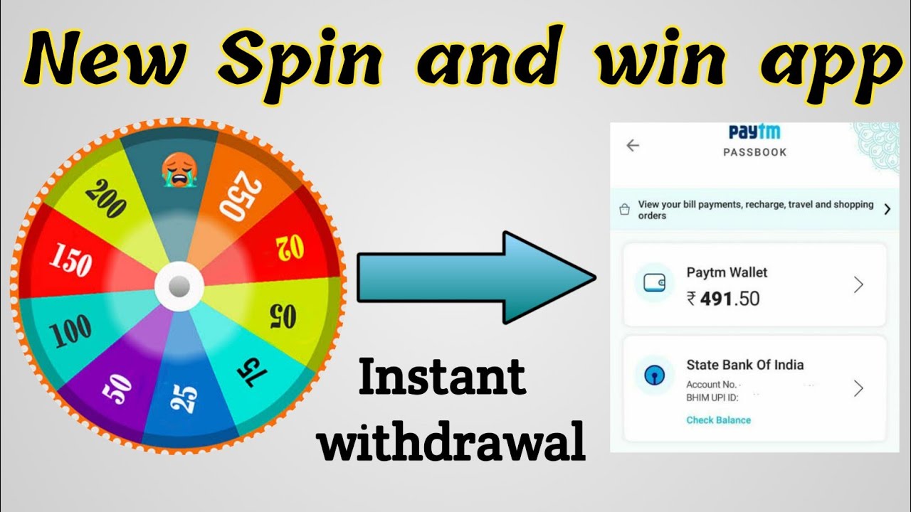 New Spin and earn money app 2020 | Instant withdrawal | Spin and win ...