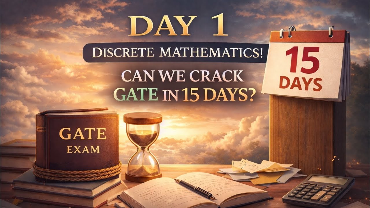 Day 1 Discrete Mathematics | Can We Crack GATE in 15 Days? - YouTube