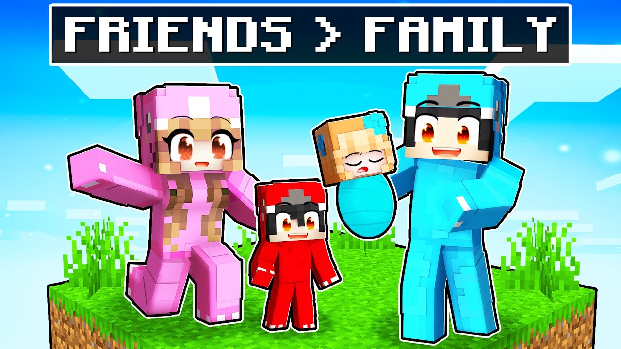 OMZ Turning my FRIENDS into a FAMILY in Minecraft! - Parody Story(Roxy ...