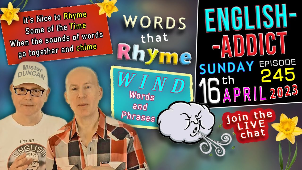 It's TIME to RHYME - English Addict / ep 245 - Join the LIVE CHAT ...