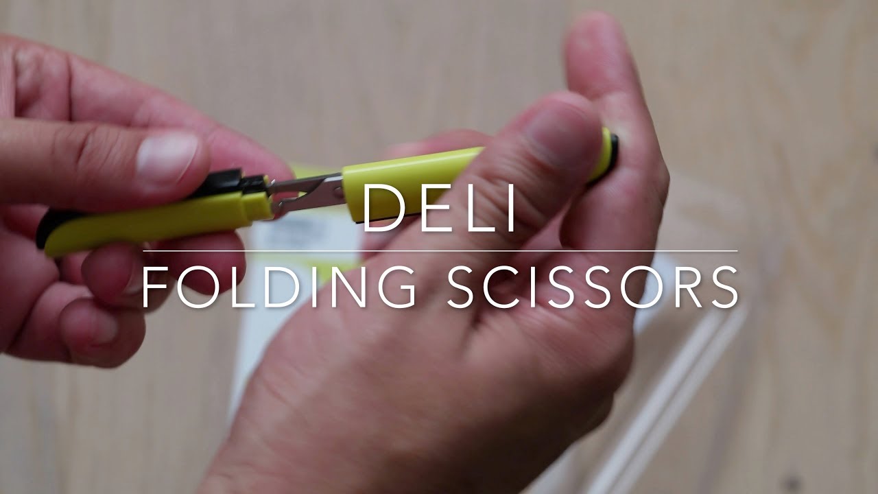 Deli folding scissor - YouTube