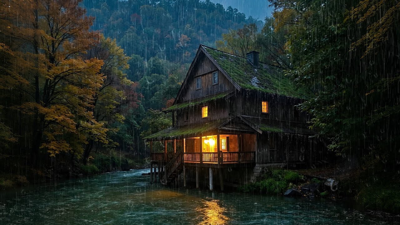 Relaxing Rainy Night Deep Sleep – Rain Sounds for Stress Relief, Calm ...