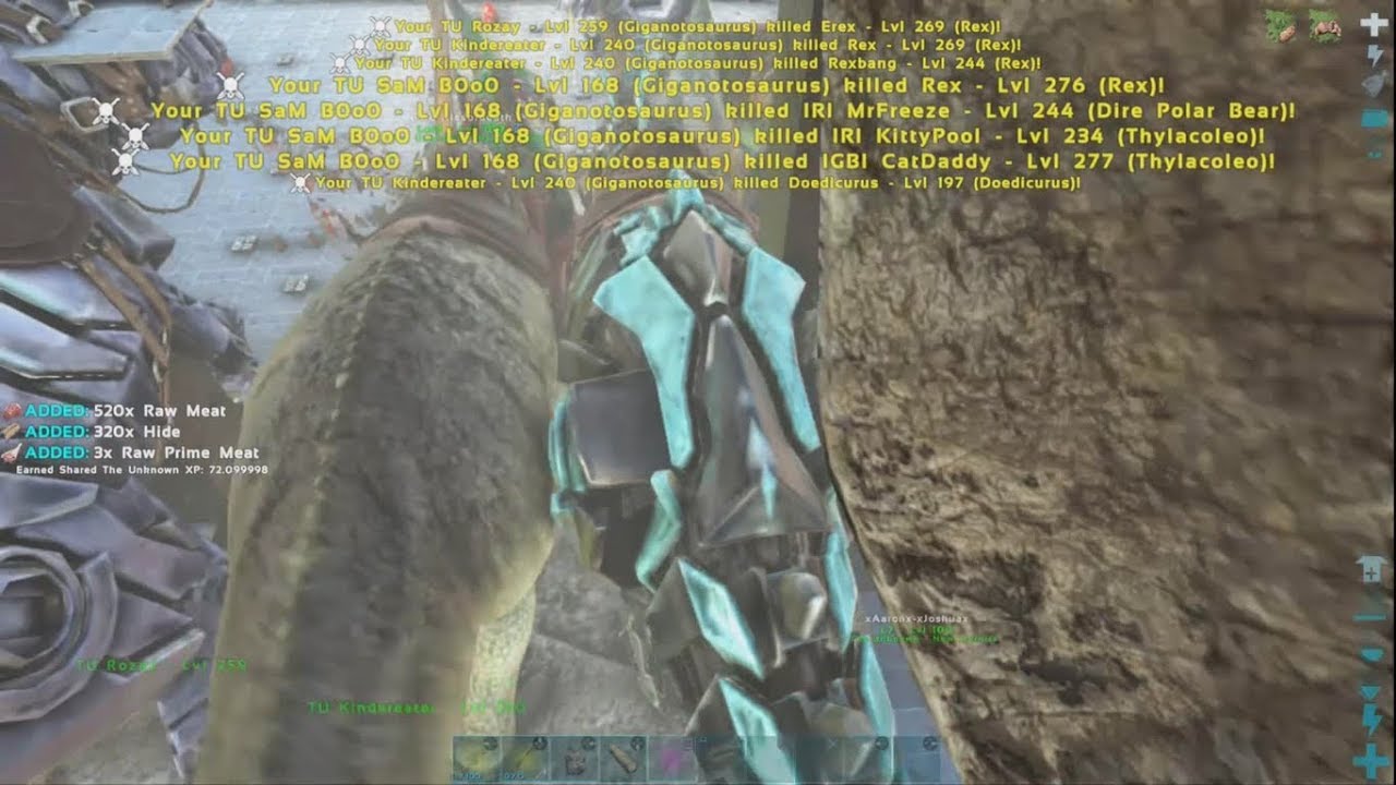 Ark survival evolved l The Unknown meat running the french - YouTube