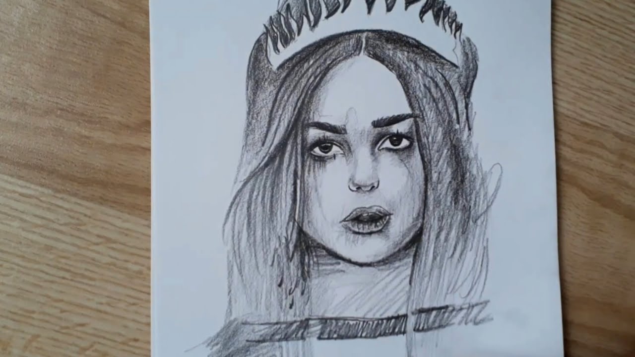 How to draw Dua Lipa |step by step| easy for beginners - YouTube