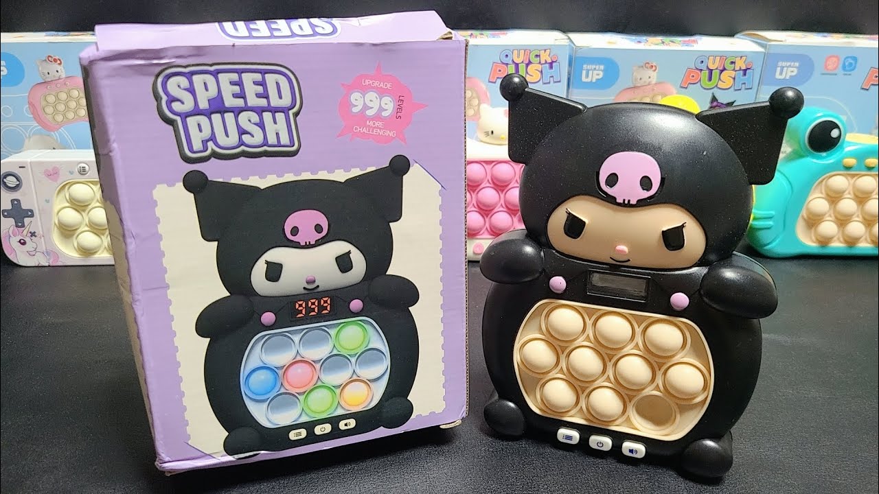 8 Minutes Satisfying with Unboxing Sanrio Kuromi New Push Pop It ...