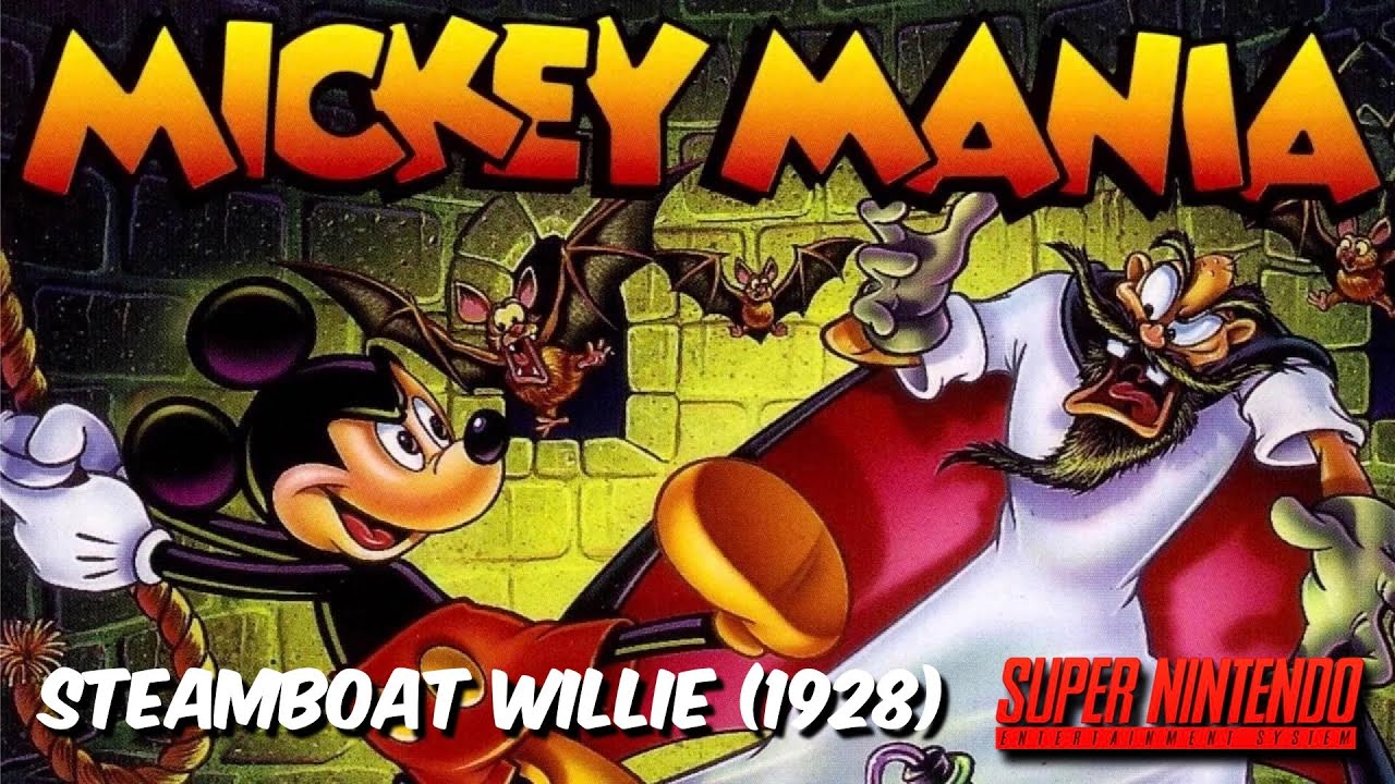 Mickey Mania | Steamboat Willie (1928) | Super Nintendo (SNES ...