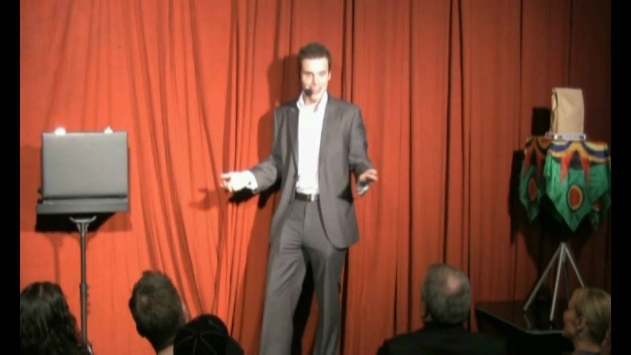 Melbourne magician Luke Hocking live on stage - YouTube