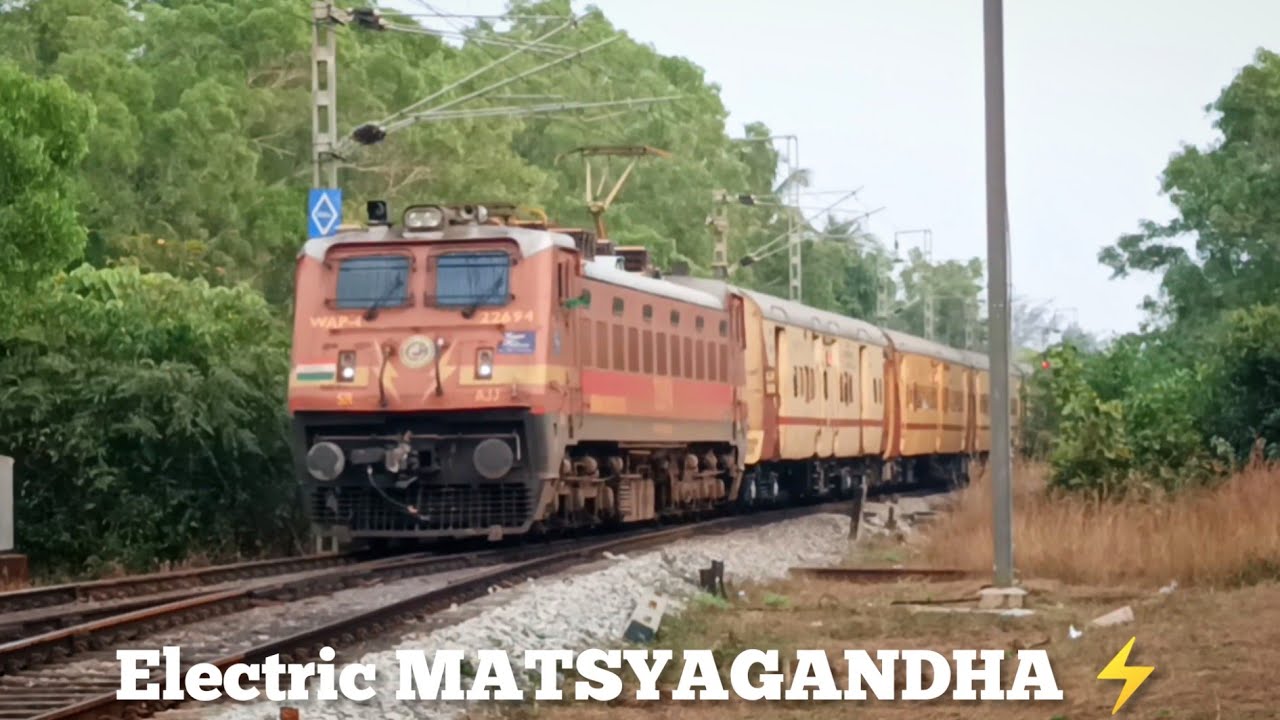 New Era begins, First electric run of Legendary MATSYAGANDHA Express ...