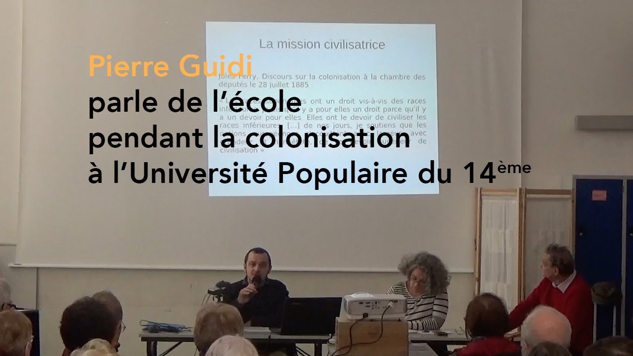 Pierre Guidi nous parle de l'école pendant la colonisation à l ...