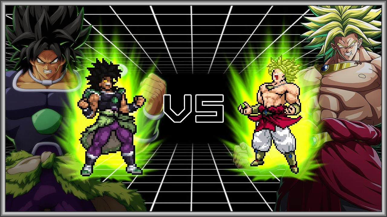 (MUGEN ACADEMY) Broly DBS VS Broly DBZ - YouTube