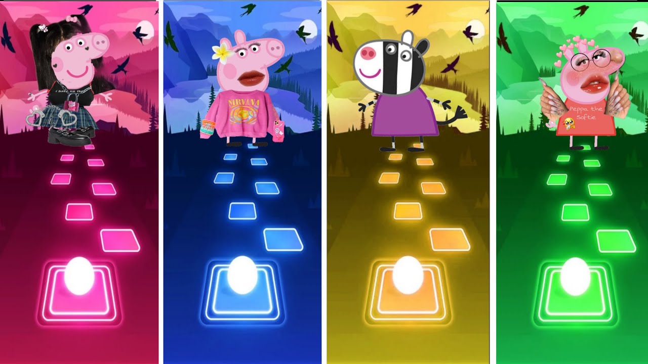Tiles Hop - Peppa pig - YouTube