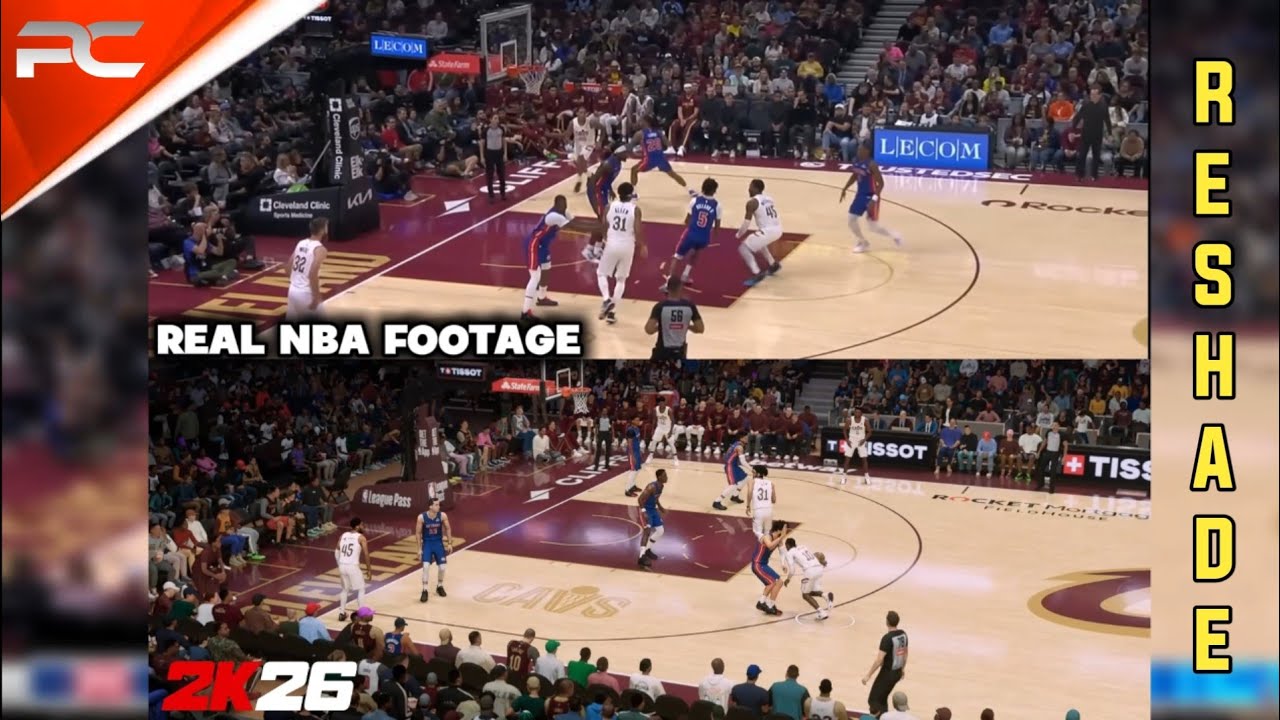 NBA 2K26 Realistic ReShade (WIP) vs Real Life NBA Looks INSANE ...