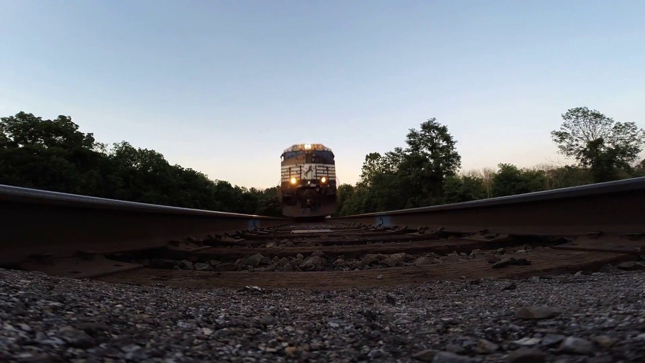 I stuck my GoPro under a moving train!! - YouTube
