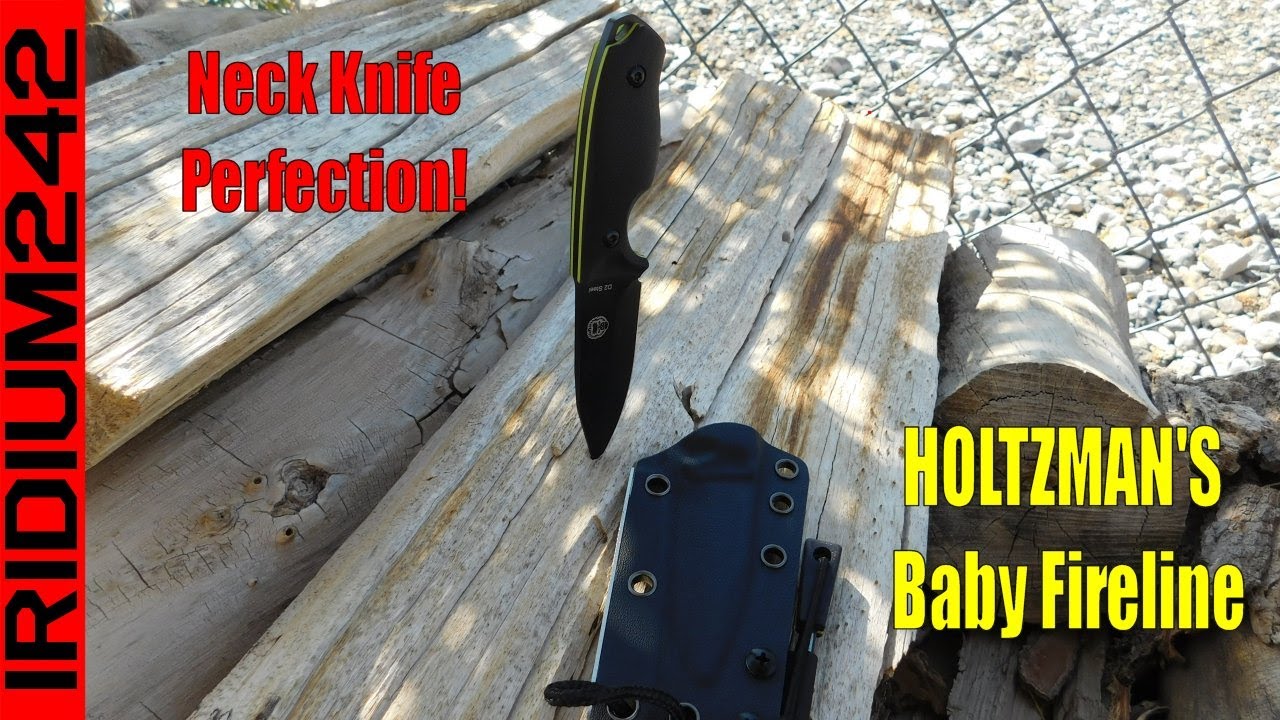 New! HOLTZMAN'S SURVIVAL Baby Fireline Bushcraft Neck Knife! - YouTube
