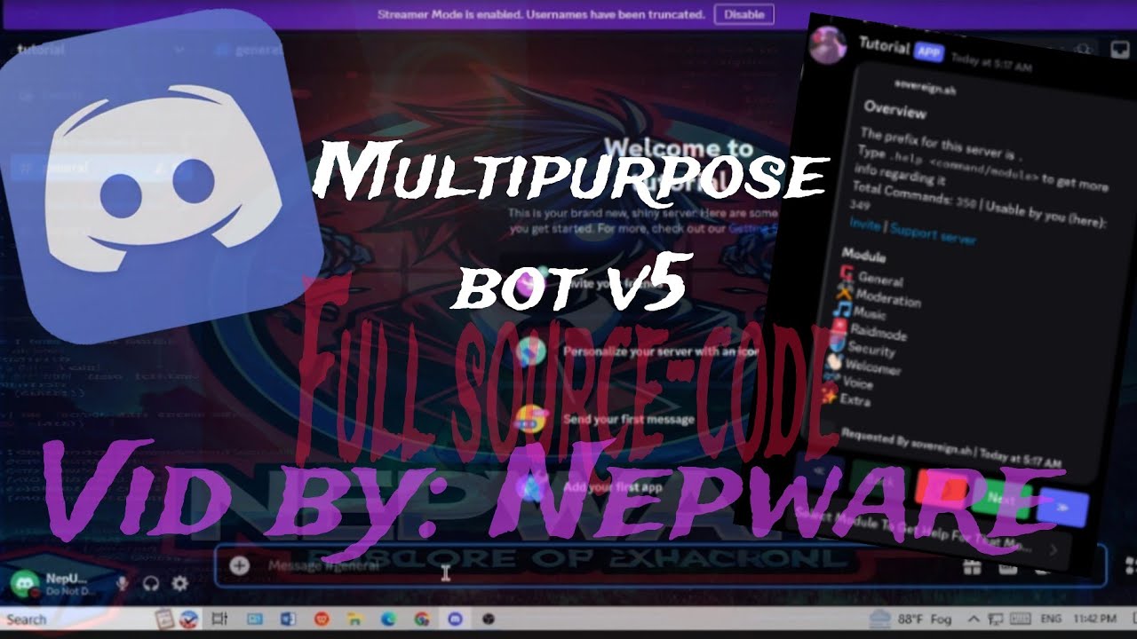 Multipurpose Bot V5 || No coding || Credits: @ishowkronix - YouTube