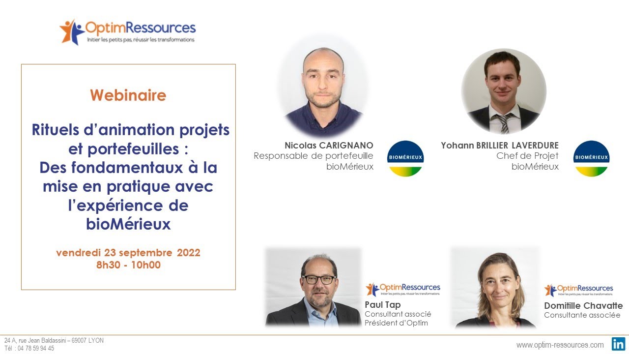 Webinaire Rituels d’animation projets et portefeuilles - BioMérieux ...