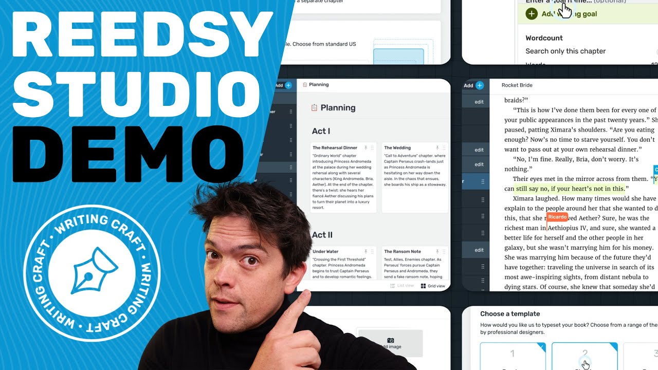 Reedsy Studio: An Insider's Guide [Software Demo] - YouTube
