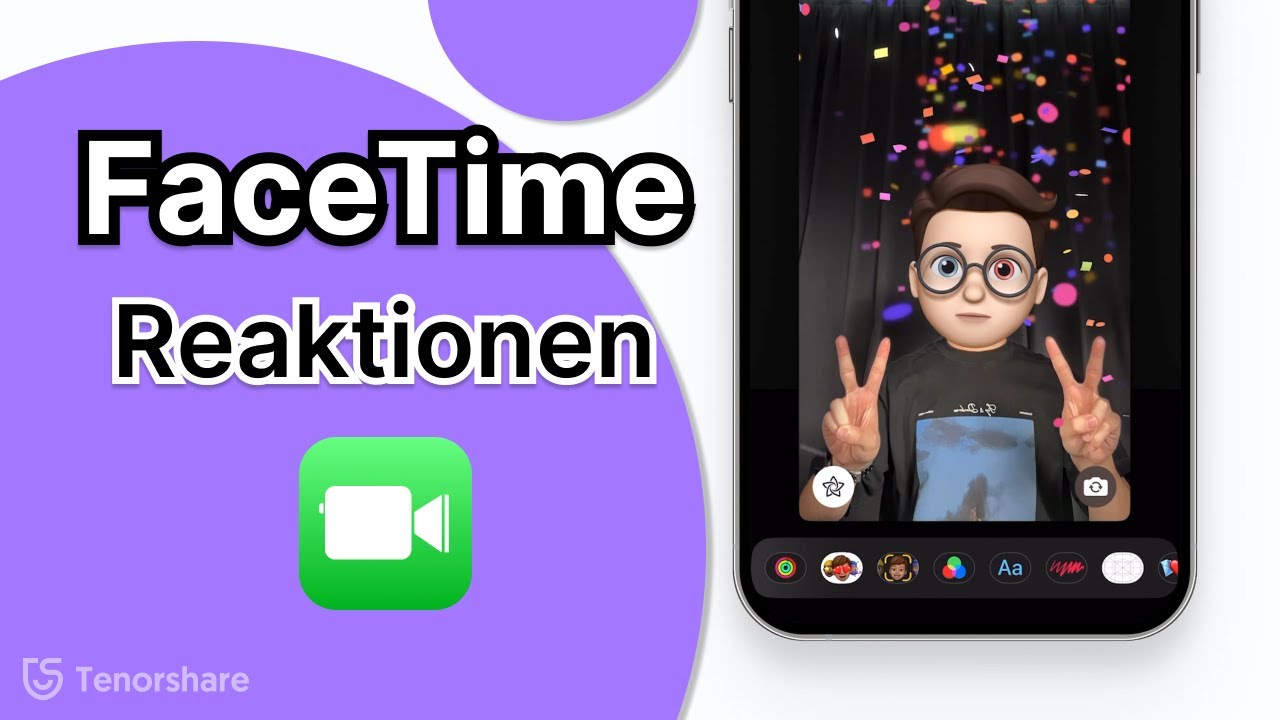 iOS 17: FaceTime Reaktionen Gesten - YouTube