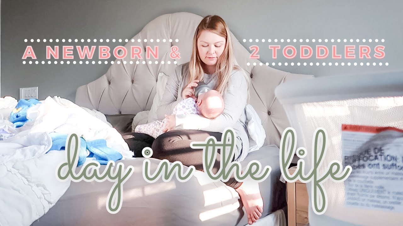 DAY IN THE LIFE WITH A NEWBORN | FIRST VLOG AFTER HAVING A BABY - YouTube