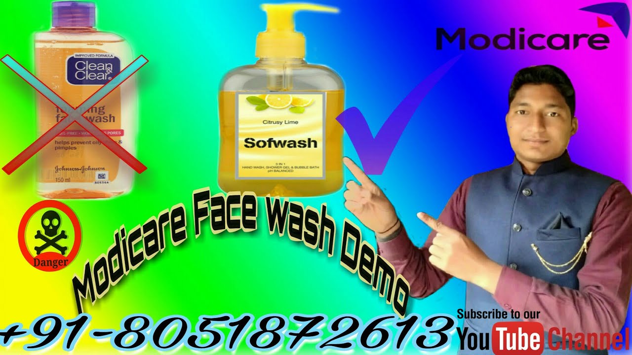 Modicare Face wash Demo||Modicare Hand Demo - YouTube