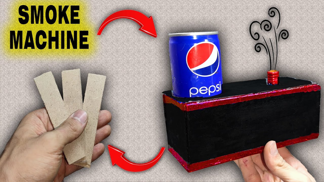 How to make SMOKE MACHINE💡💨 at home || with Wood and DC motor #diy # ...
