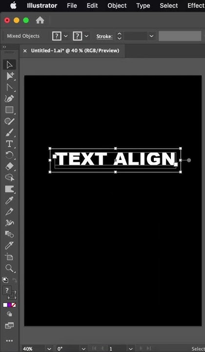 Aligning Text In Adobe Illustrator - YouTube
