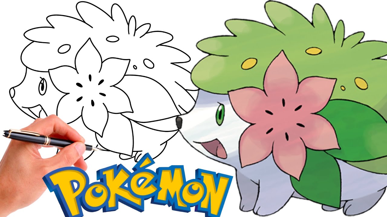 How To Draw SHAYMIN POKEMON #492 | Generation 4 - YouTube