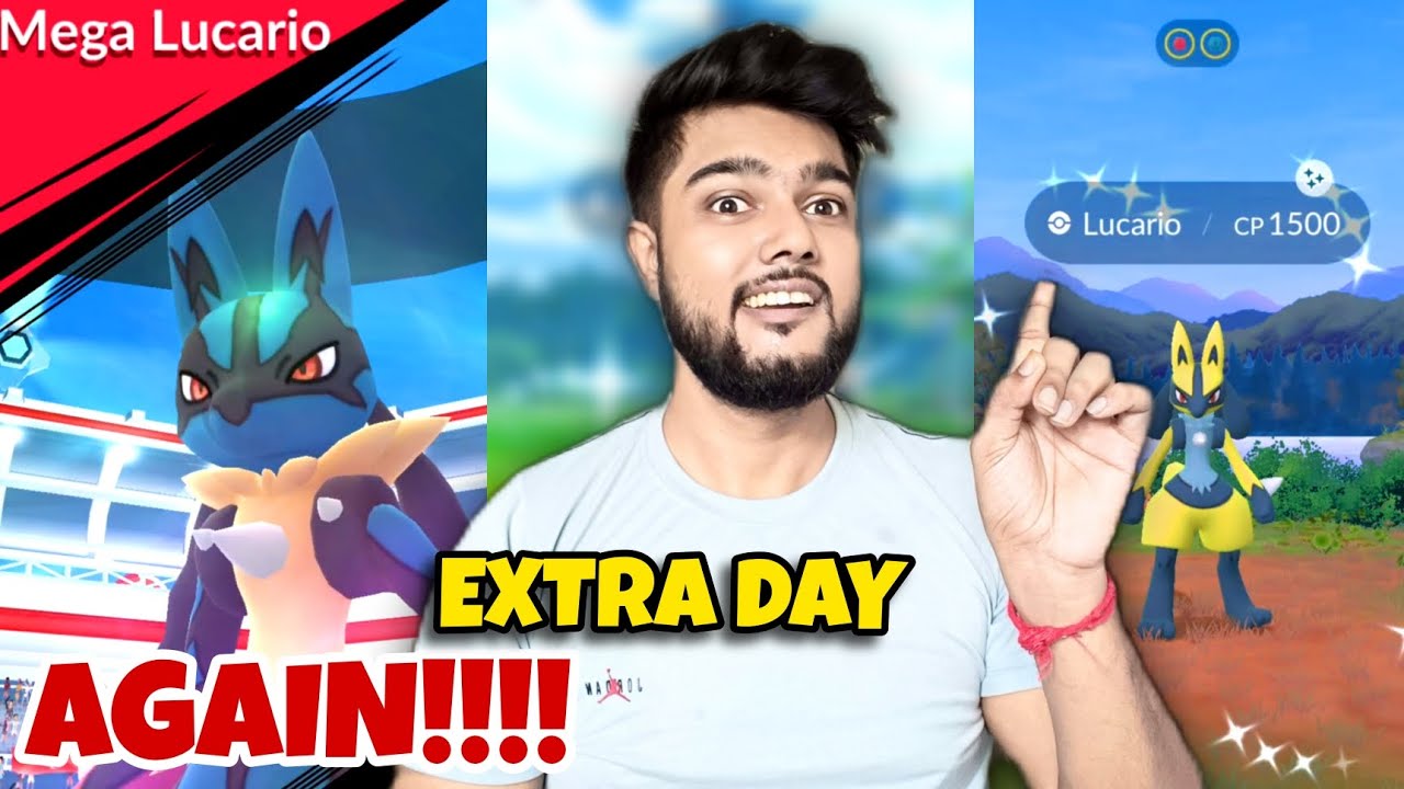 Extra Day For Mega Lucario Raid Don't Miss| Mega Lucario Raid Day Again ...