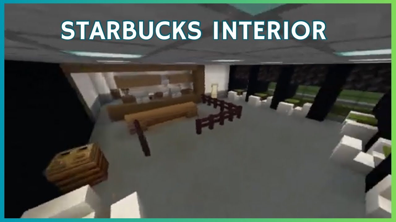 Minecraft Tutorial: How To Make Starbucks Interior! (Refresh Series) - YouTube