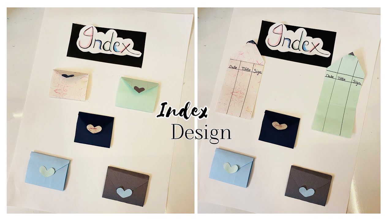 How to make index page/ Index design for project / How to make index in ...