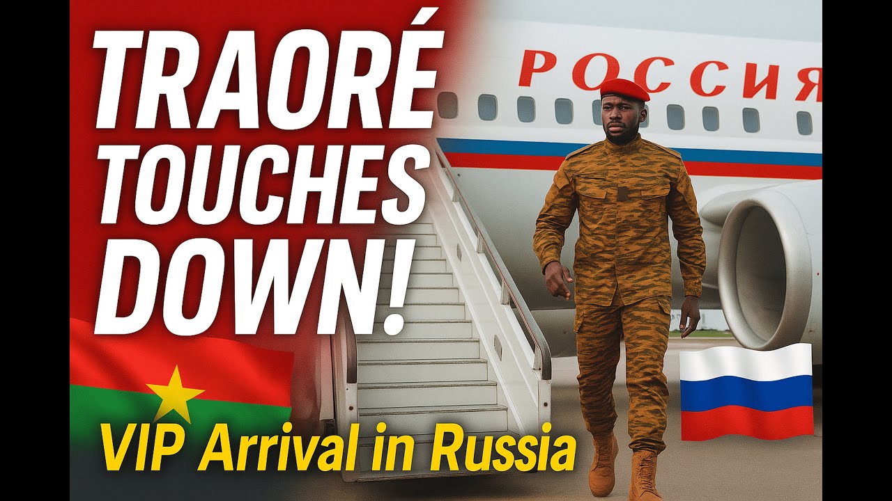 President Ibrahim Traoré Lands in Russia in Style 🇷🇺 | Grand Arrival on ...