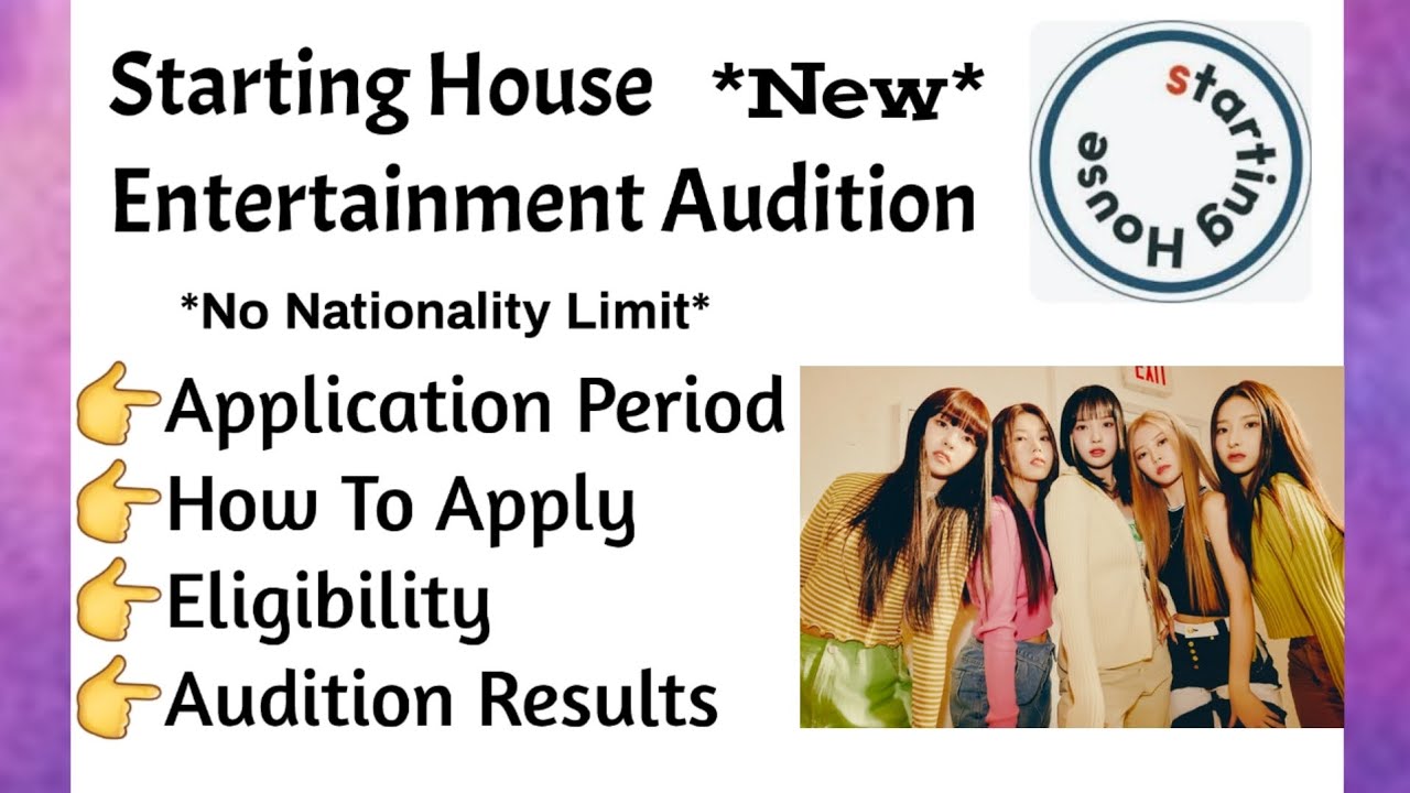 Starting House Entertainment Audition |Kpop Audition 2023 | Adya | Kpop ...