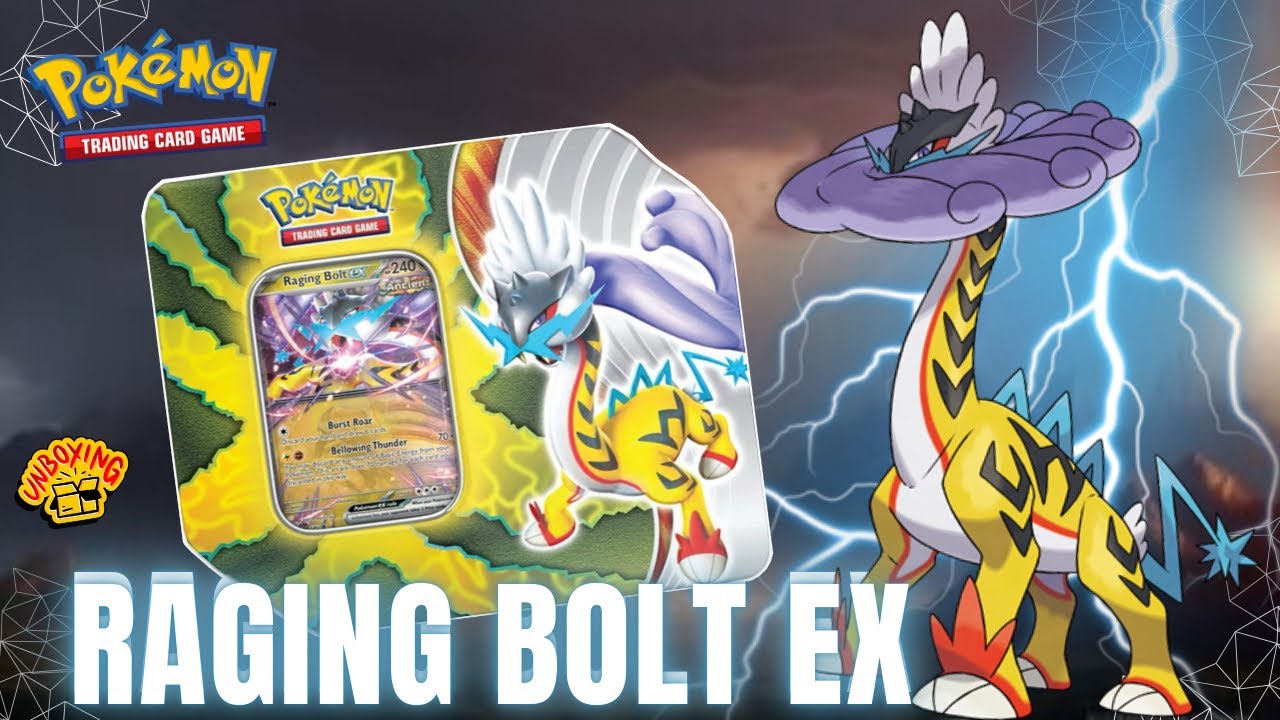 Pokémon TCG: Tin de Raging Bolt EX - YouTube