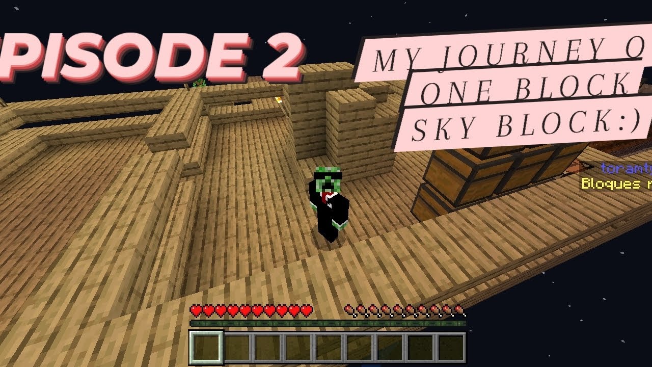 EPISODE 2 of my journey on ONE BLOCK SKY BLOCK in MINECRAFT - YouTube