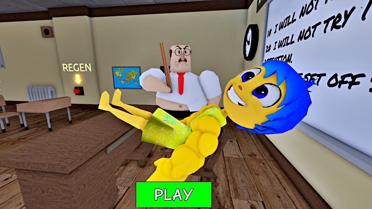 Mr Pickle CAUGHT BUFF JOY SLEEPING in GREAT SCHOOL BREAKOUT! SCARY OBBY ...