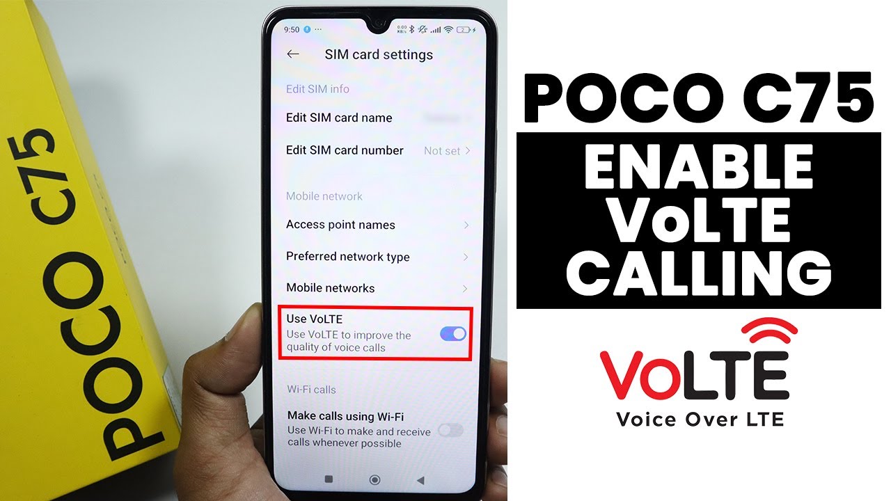 Enable VoLTE Calling In Poco C75 - Turn ON VoLTE - YouTube