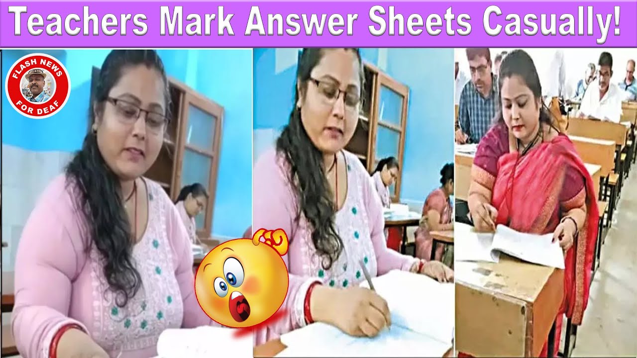 TEACHERS MARK ANSWER SHEETS CASUALLY! - YouTube
