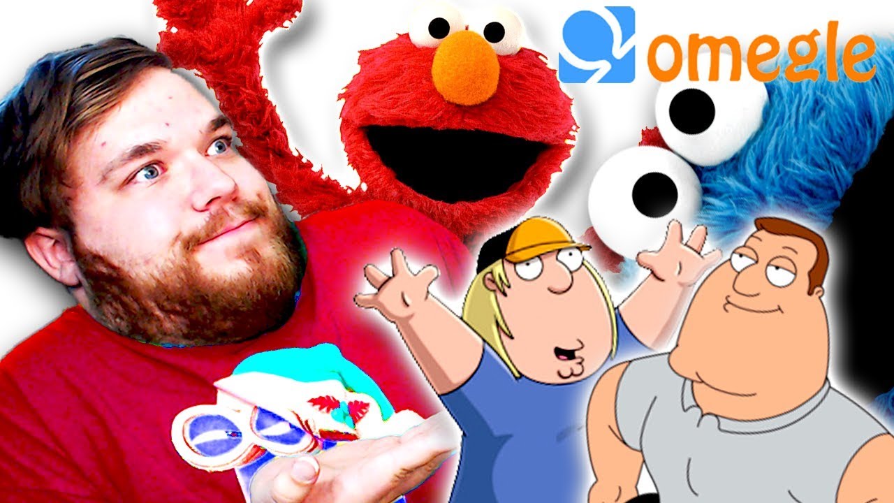 Elmo and Cookie Monster Go On OMEGLE, Singing, Family guy Impressions ...
