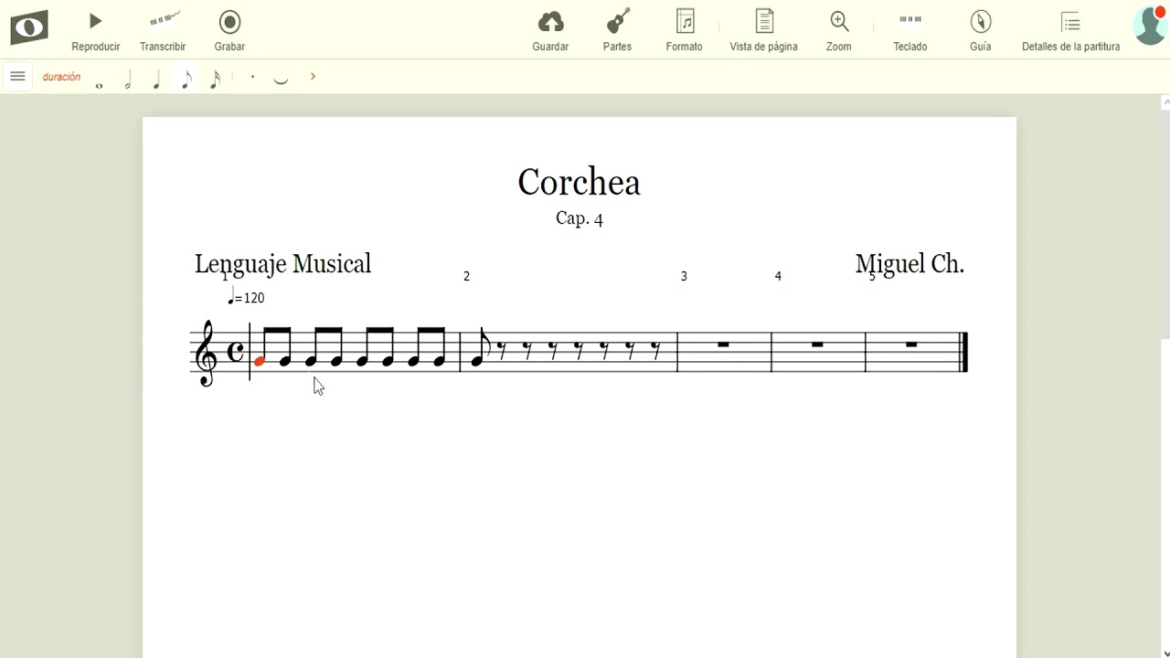 Corchea Cap 4 Lenguaje Musical - YouTube
