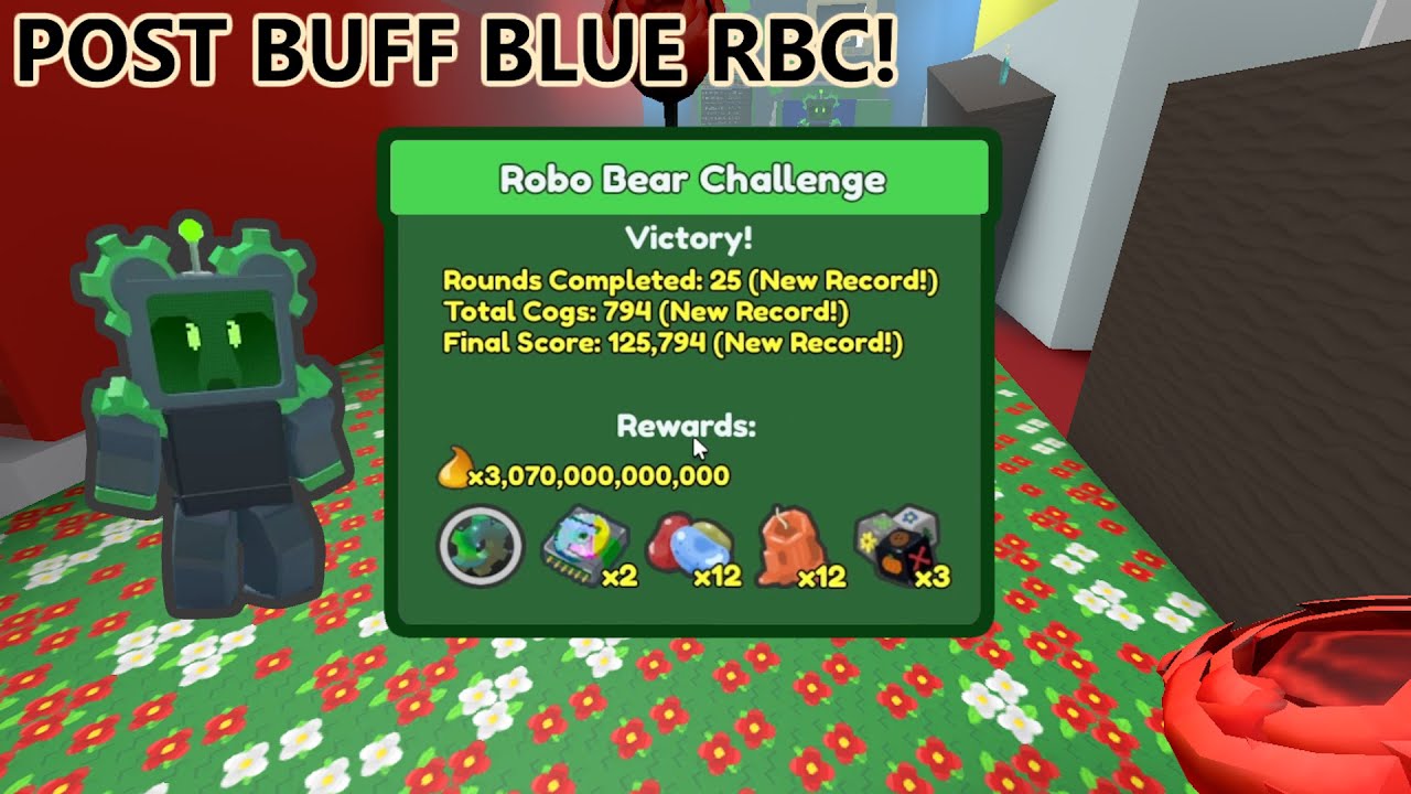 BLUE HIVE ROBO CHALLENGE BEATEN | Bee Swarm Simulator - YouTube