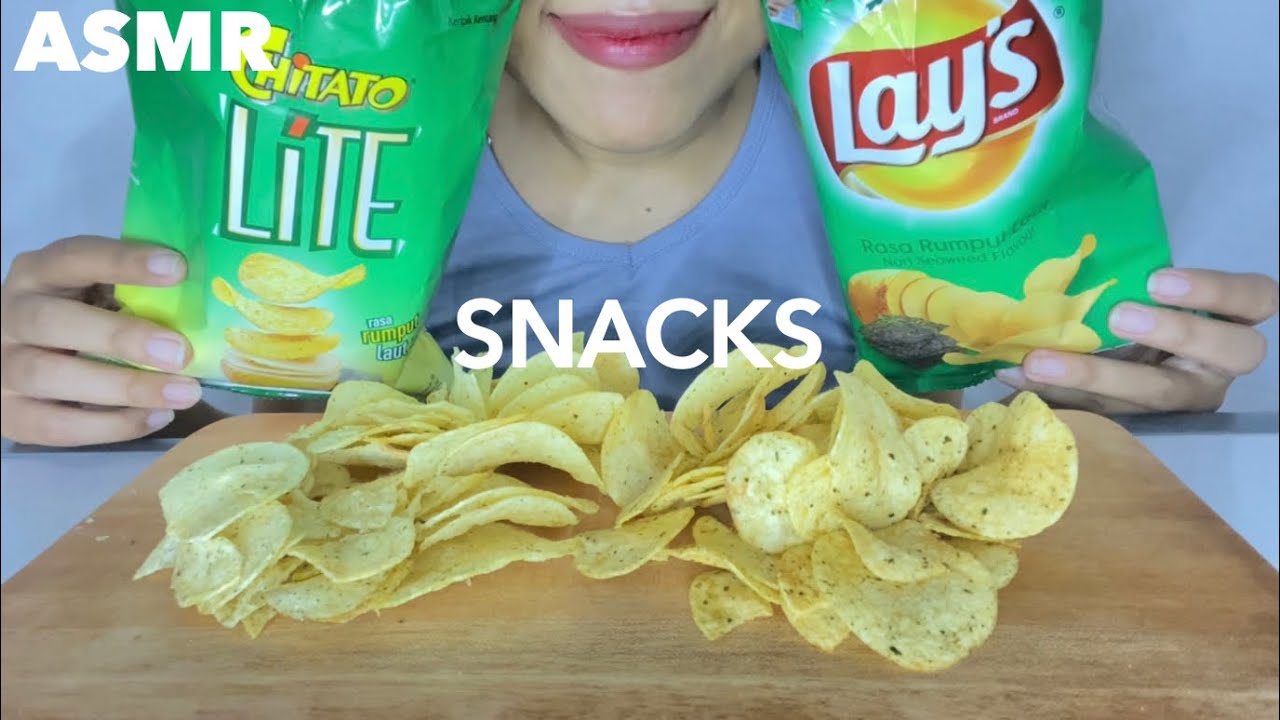 ASMR BATTLE SNACK LAYS & CHITATO LITE | ASMR INDONESIA - YouTube