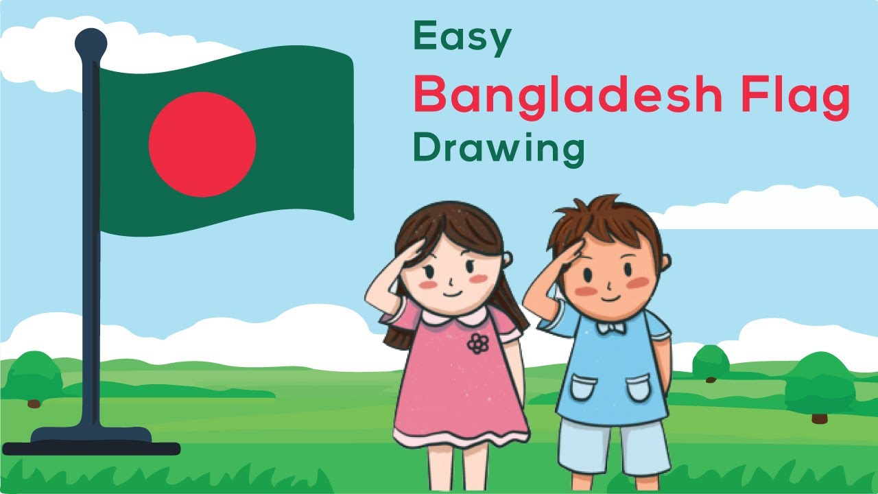 Bangladesh Flag Drawing | Bangladesh Flag | Flag | Bangladesh ...