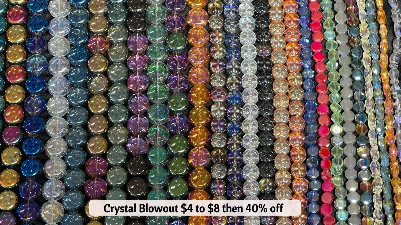 Crystal Blowout $4 to $8 then 40% off - YouTube