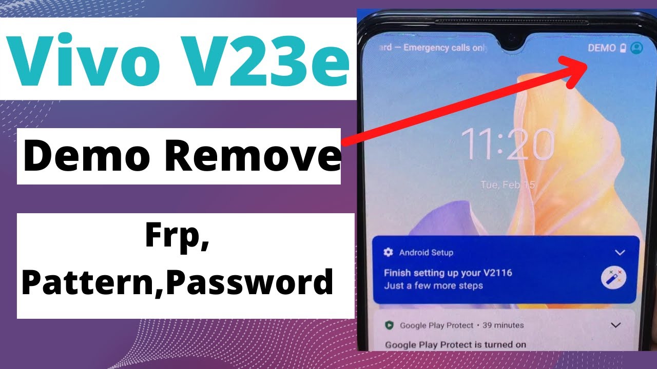 Vivo V23e Demo Remove || Vivo Frp , Pattern, Password - YouTube
