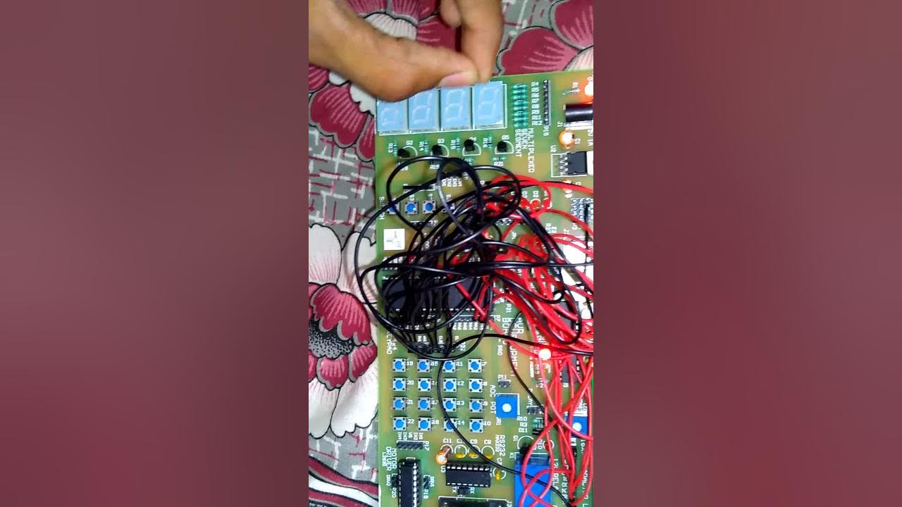 AVR Atmega16 Based Door Lock Security System - YouTube