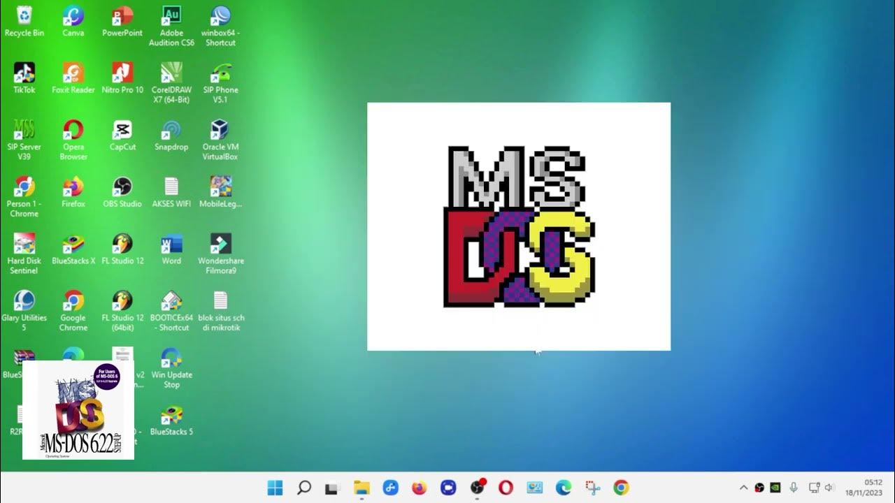 INSTALL DAN PERINTAH DASAR MS DOS 6 22 DI VIRTUAL BOX - YouTube