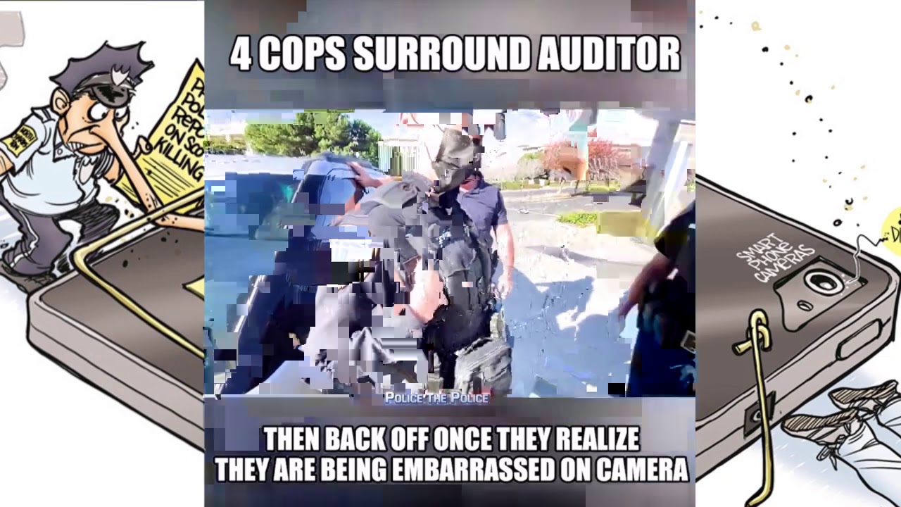 4 Cops Surround Auditor Then Back Off Once They Realize He Knows The ...